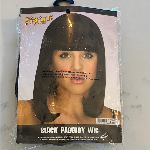 Spirit | Accessories | Spirit Sleek Black Pageboy Wig | Poshmark